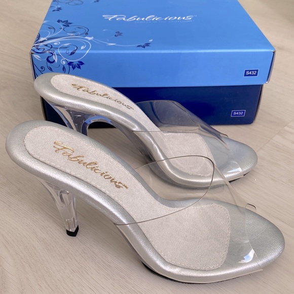 Fabulicious | Shoes | Fabulicious Caress 4 Glass Slipper Cinderella ...